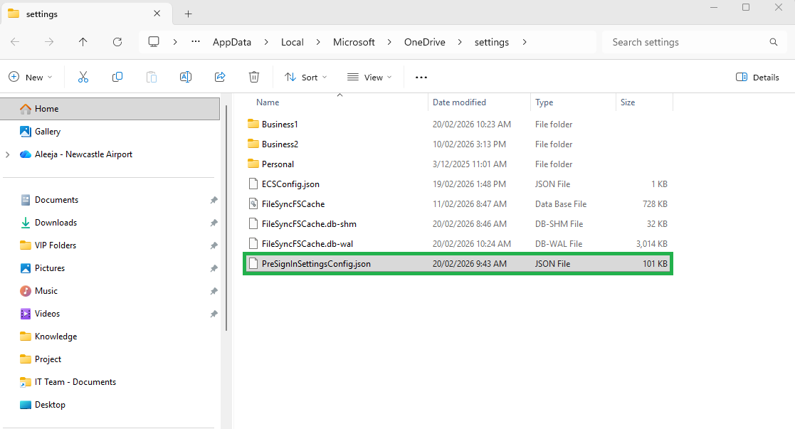 OneDrive Sync problems – Newcastle Airport